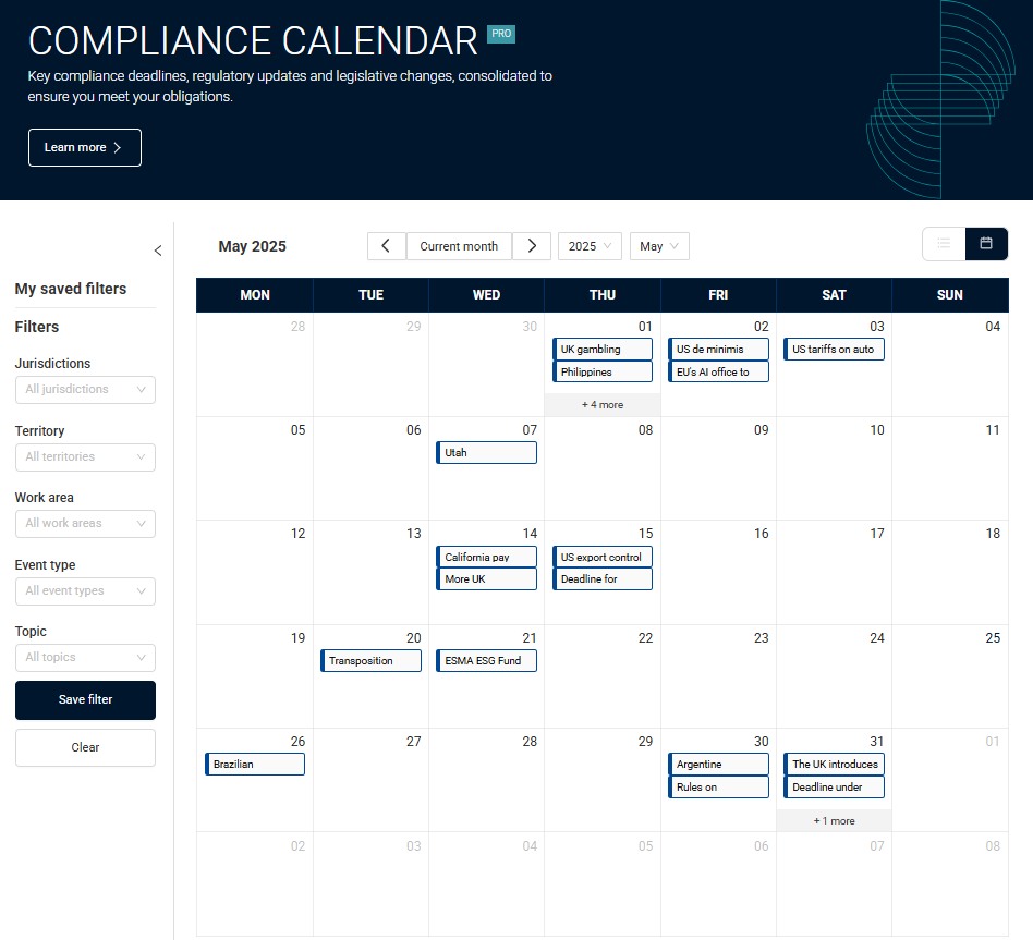 Six key compliance deadlines for your calendar: data protection in the ...