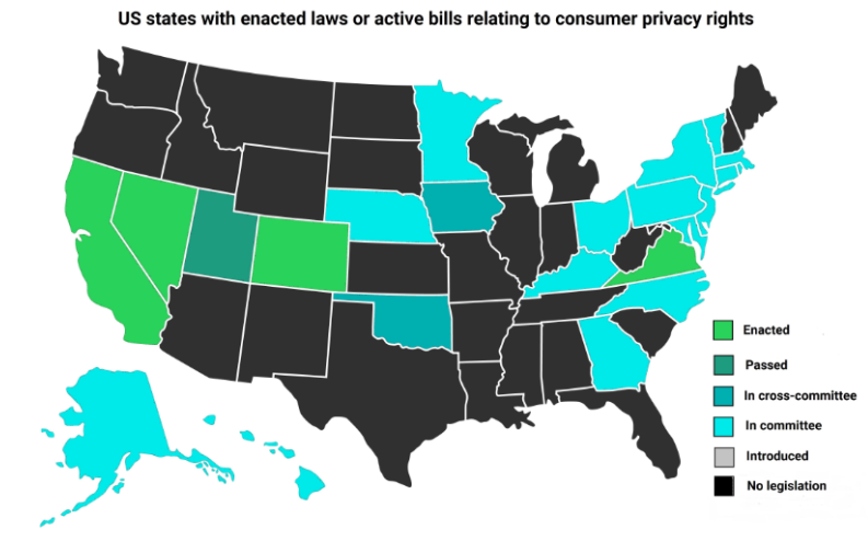 US consumer privacy laws: a state-by-state analysis (March 2022 ...